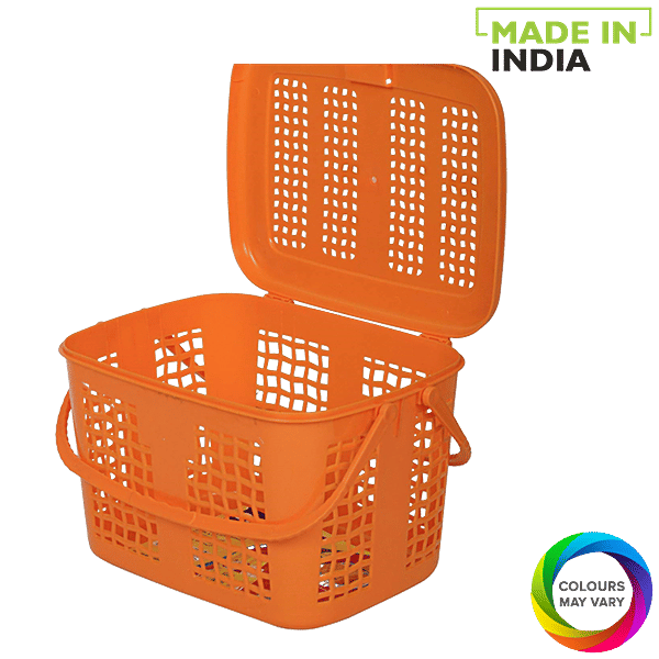 Buy Aristo Grace Carry Multipurpose Plastic Basket - Assorted Colour ...