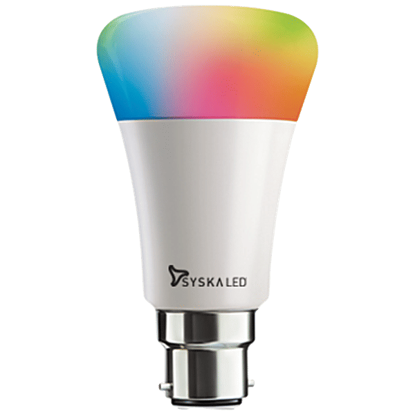 Buy Syska SSK-SMW-12W Smart LED Bulb with Wifi-Enabled - Multicolour ...
