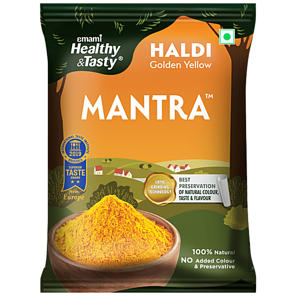 Buy Emami Healthy & Tasty Mantra Haldi Powder/Turmeric Powder Online at ...