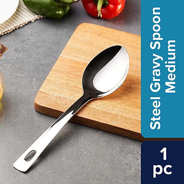 Buy bb home Dal/Gravy Basting Spoon - Medium, Classic Diana Series ...