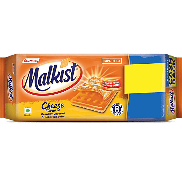 Buy Malkist Cheese Flavoured Cracker Biscuits Online at Best Price of ...