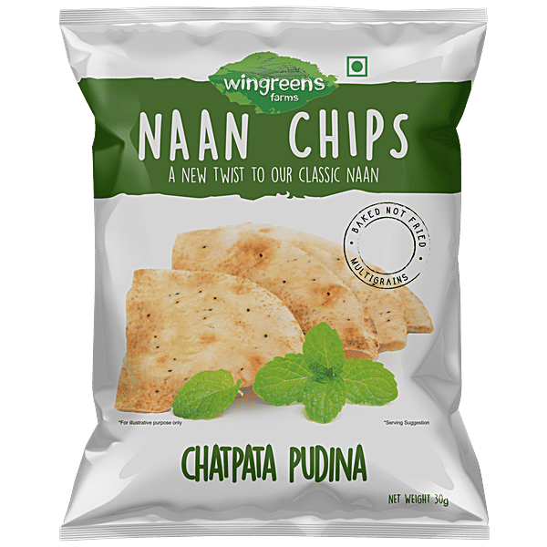 Buy Wingreens Farms Naan Chips - Chatpata Pudina Online at Best Price ...