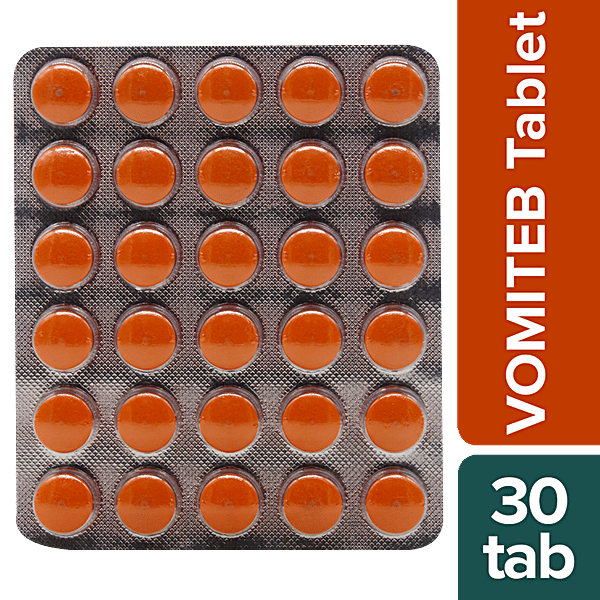 Buy Charak VOMITEB Tablet - Safe & Effective Herbal Antinauseant ...