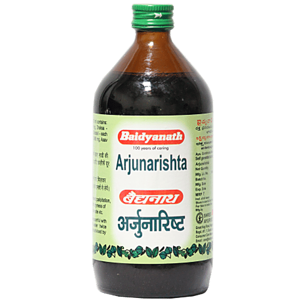 Buy Baidyanath Ayurvedant Arjunarishta Syrup - For Heart Care Online at ...
