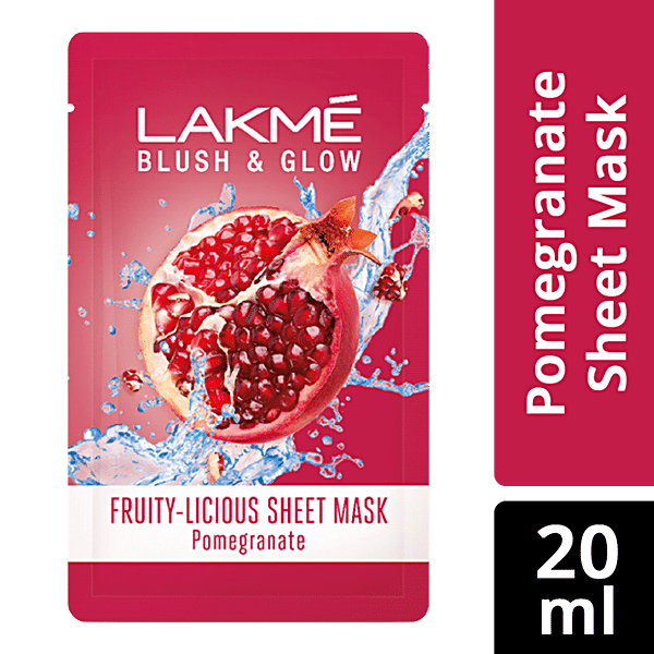 Buy Lakme Blush & Glow Pomegranate Sheet Mask Online at Best Price of ...