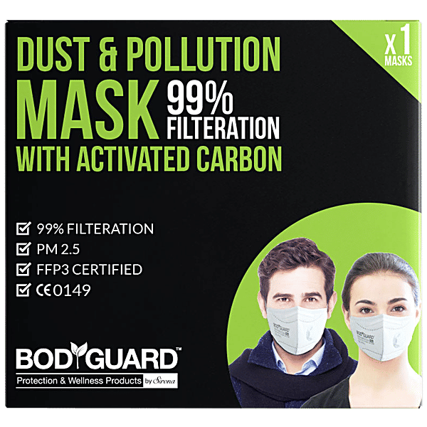 Buy Bodyguard PM 2.5 Anti Dust & Pollution Face Mask - With Exhalation ...