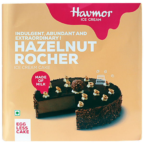 Buy Havmor Hazelnut Rocher Ice Cream Cake - Eggless Cake Online at Best ...