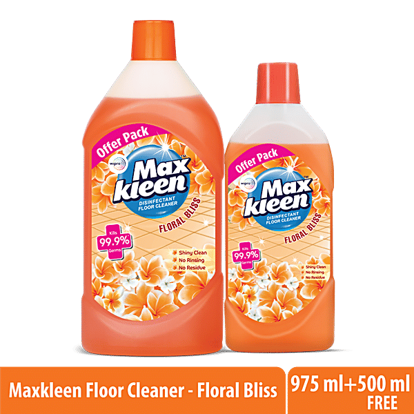 Buy Maxkleen Disinfectant Floor Cleaner - Floral Bliss Online at Best ...