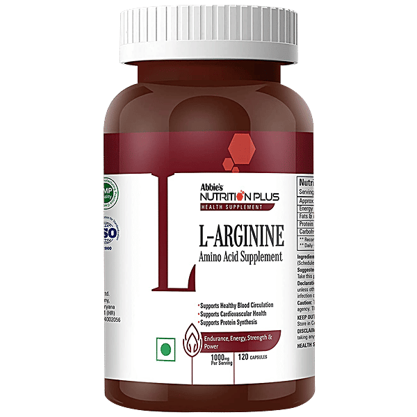 Buy Abbies Nutrition Plus Health Supplement - L-Arginine Online at Best ...