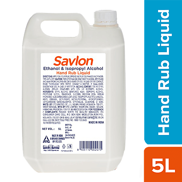 Buy Savlon Hand Rub Liquid - Alcohol Based Online at Best Price of Rs ...