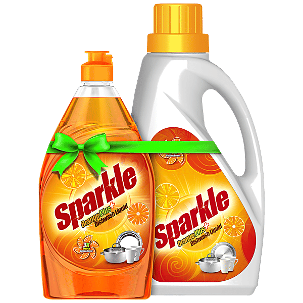 Buy Sparkle Orange Plus Dishwash Liquid Online at Best Price of Rs 220 ...