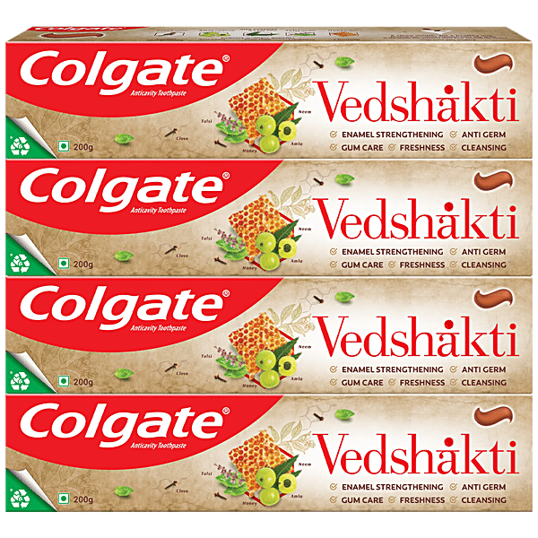 Buy Colgate Vedshakti Anti-Bacterial Toothpaste - With Neem, Clove and ...