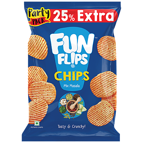 Buy Fun Flips Potato Chips - Mix Masala Online at Best Price of Rs 20 ...