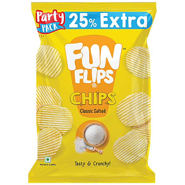 Buy Fun Flips Potato Chips - Classic Salted Online at Best Price of Rs ...