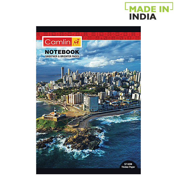 Buy Camlin A4 Soft Cover Single Line Design Notebook - 392 Pages Online ...