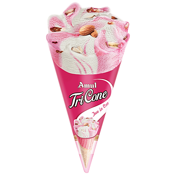 Buy Amul Ice Cream - Tricone, Two In One Online at Best Price of Rs 30 ...