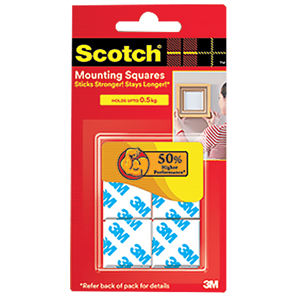 Buy Scotch Double Sided Mounting Squares - 1"x1" Online at Best Price ...