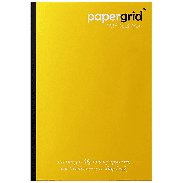 Buy Papergrid Notebook - Ruled, Single Line, Soft Bound, A4, 136 Pages ...