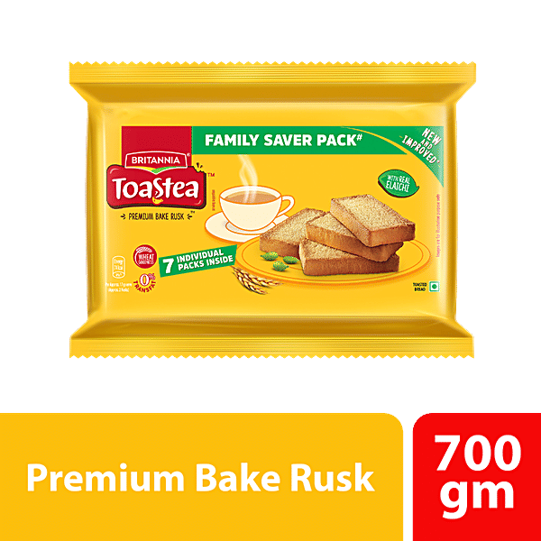 Buy Britannia Toastea Premium Bake Rusk - With Real Elaichi, Crunchy ...