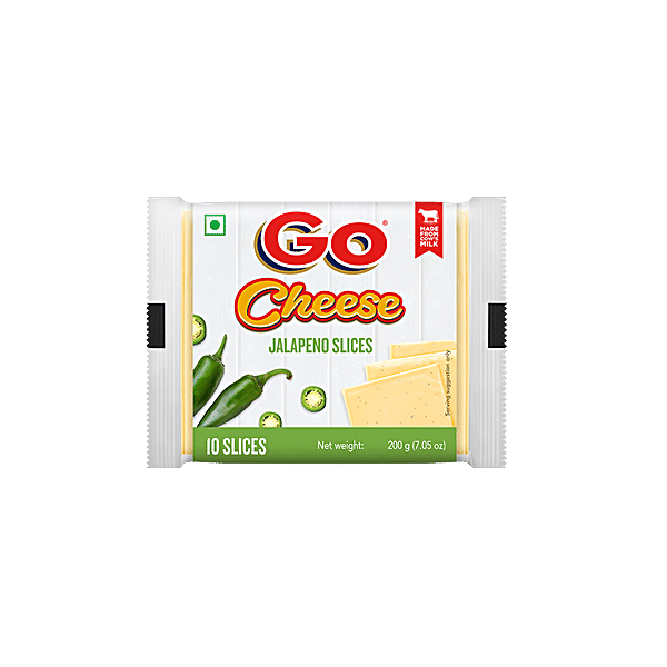 Buy Go Cheese Slice - Jalapeno, Made from Cow's Milk Online at Best ...