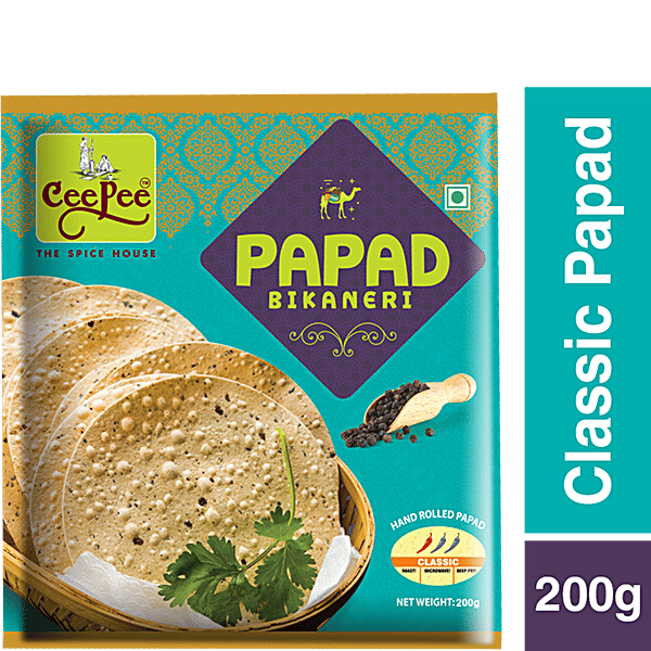 Buy Cee Pee Classic Papad - Bikaneri Online at Best Price of Rs 73 ...