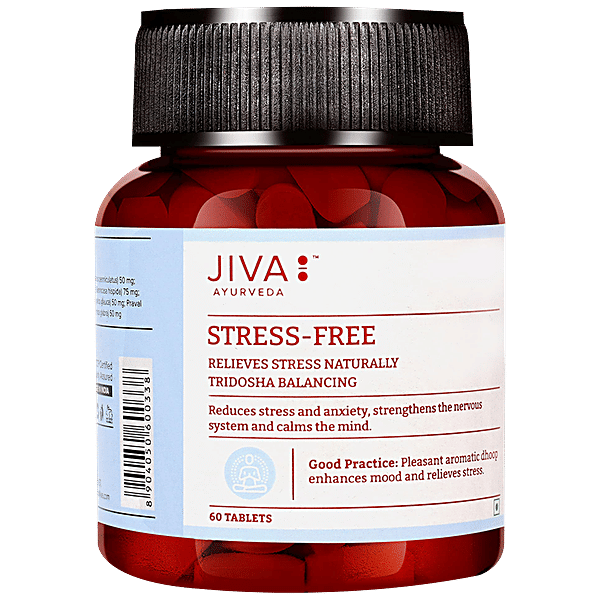 Buy Jiva Ayurveda Stress-Free Tablet - Relieve Stress Naturally ...