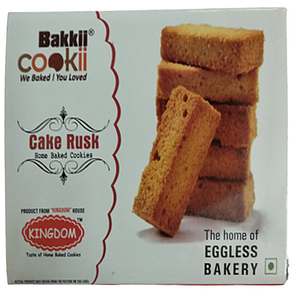 Buy Bakkii Cookii Home Baked Rusk - Cake, Eggless Online at Best Price ...
