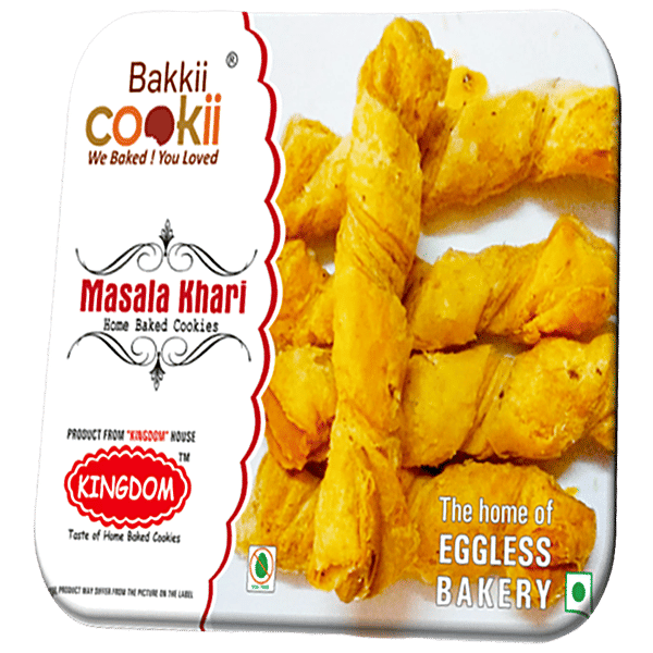 Buy Bakkii Cookii Masala Khari - Eggless, Home Baked Online at Best Price of Rs 90 - bigbasket