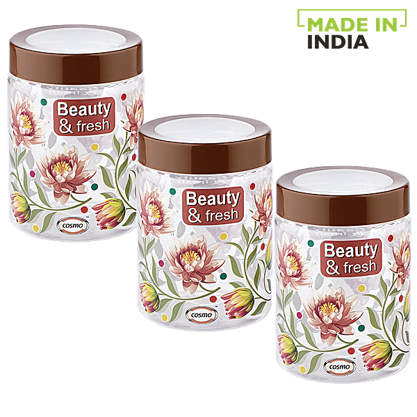 Buy Cosmo Beauty & Fresh Storage Containers - Assorted Colour, Plastic ...