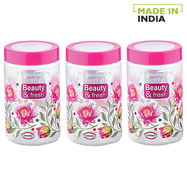 Buy Cosmo Beauty & Fresh Storage Containers - Assorted Colour, Plastic ...