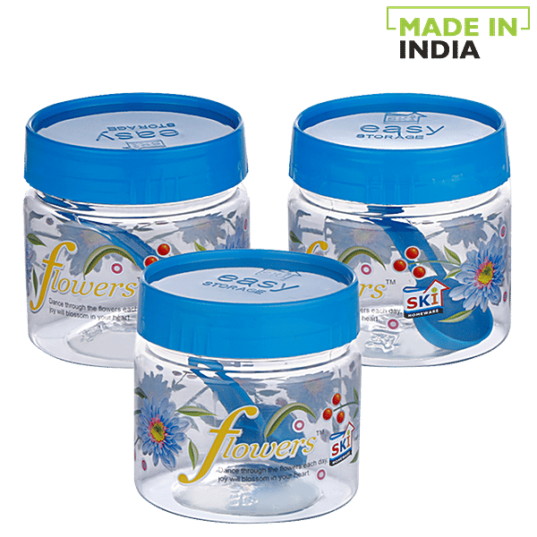 Buy SKI Printed Plastic Easy Storage Container - Lightweight, Assorted ...