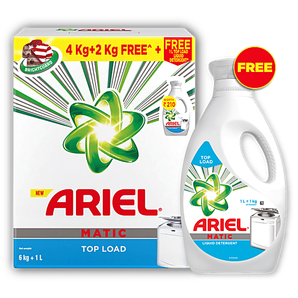 Buy Ariel Matic Laundry Detergent Powder - Top Load Online at Best ...