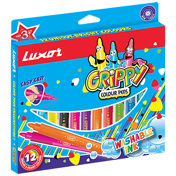 Buy Luxor Grippy Colour Pens Set - Assorted Colour Online at Best Price ...