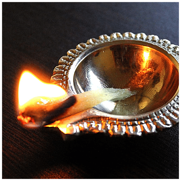 Buy Trm Brass Diya/Lakshmi Deepam - Plain, Small, Gold Colour Online at ...