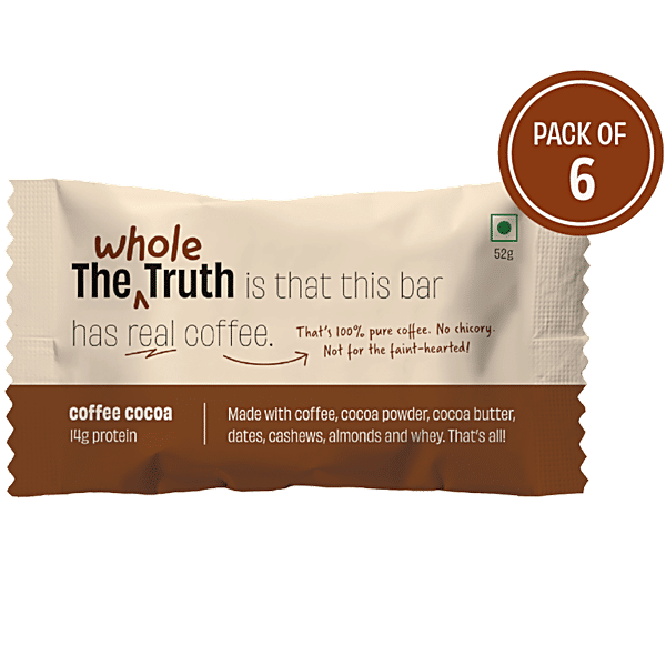 Buy The Whole Truth Protein Bars - Coffee Cocoa, All Natural, No Added ...