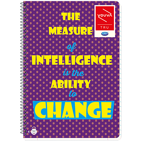 Buy Navneet Youva Notebook - Ruled, Single Line, Spiral Bound, A4, 240 ...