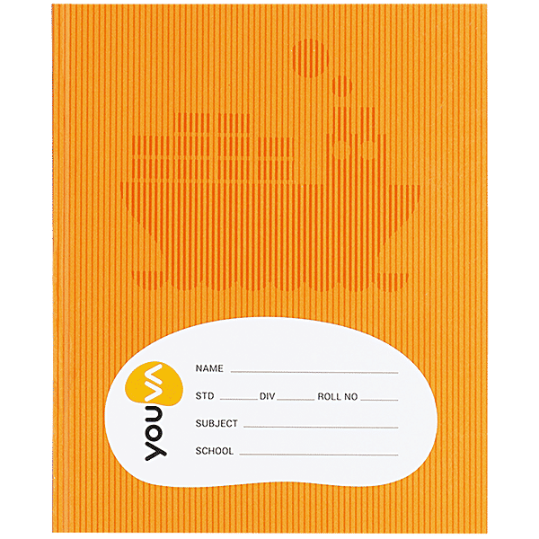 Buy Navneet Youva Notebook - Ruled, Four Lines, Brown, 155 mm x 180 mm ...