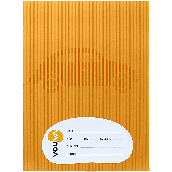 Buy Navneet Youva Notebook - Ruled, Single Line, Brown, 180 mm x 240 mm ...
