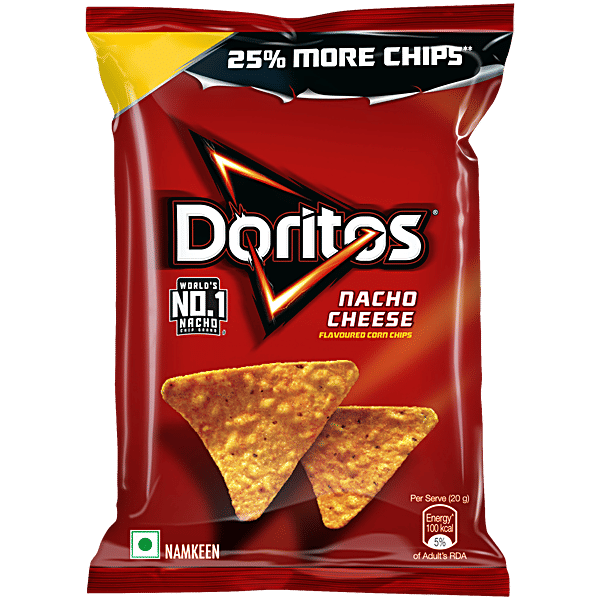 Buy Doritos Nacho Chips - Nacho Cheese Flavour Online at Best Price of ...