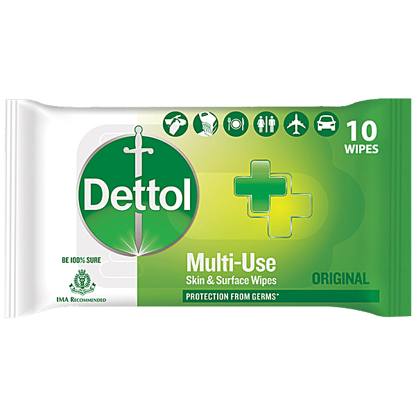 Buy Dettol Original Multi-use Skin & Surface Wipes Online at Best Price ...