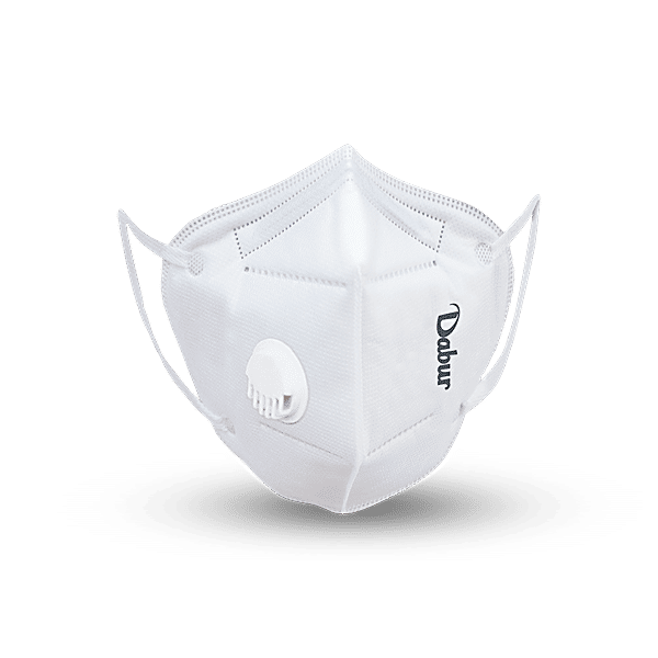 Buy Dabur D95 Safe Face Mask With Valve - White Online at Best Price of ...