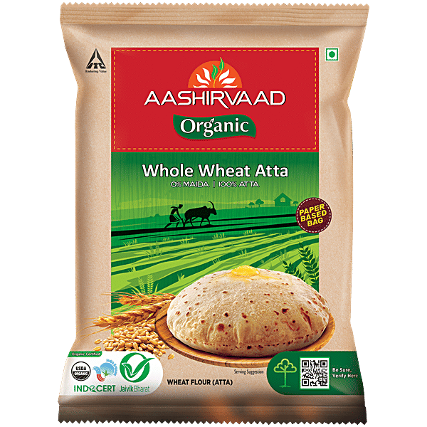 Buy Aashirvaad Organic Whole Wheat Atta Online at Best Price of Rs 68. ...