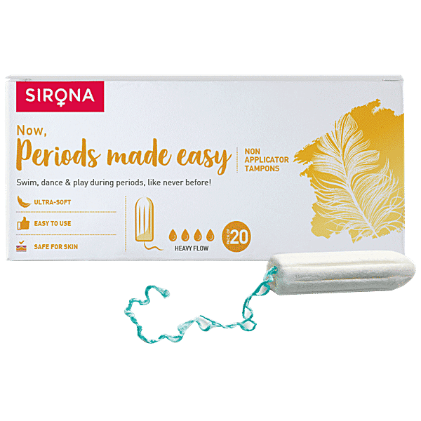 Buy SIRONA Period Made Easy Tampons - 20 Piece | For Super Heavy Flow ...