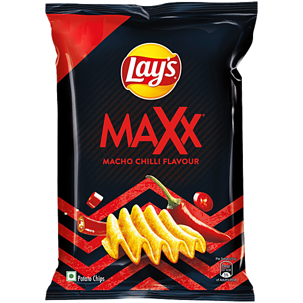 Buy Lay's Maxx Macho Chilli Flavour Potato Chips Online at Best Price ...