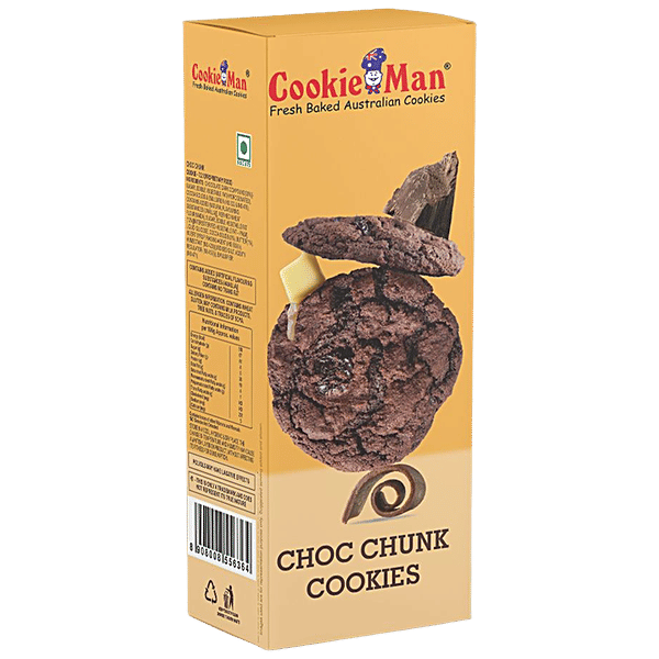 Buy CookieMan Choc Chunk Cookies Online at Best Price of Rs 75 - bigbasket