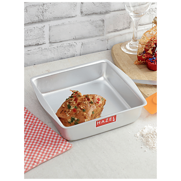 Buy Hazel Aluminium Square Cake Mould - Small, Assorted Colour Online ...