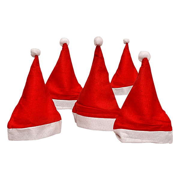 Buy Hankley Santa Claus Caps - For Christmas Parties, Red Online at ...