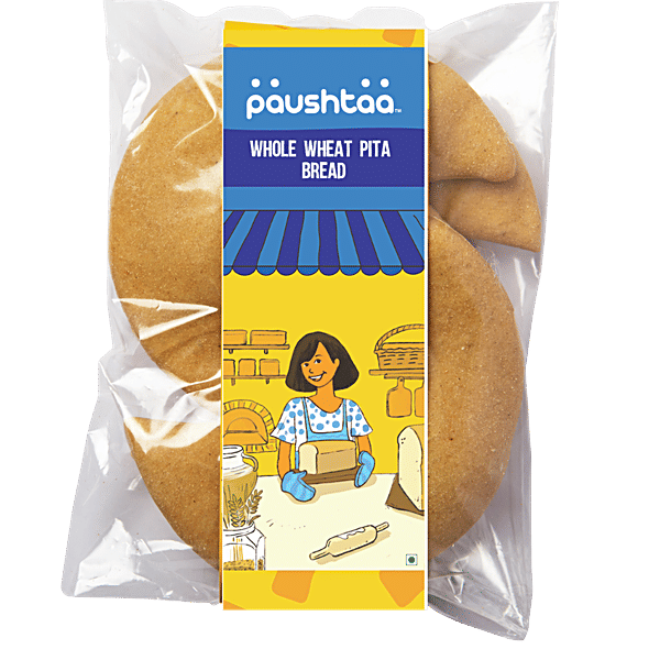 Buy Paushtaa Bread - Whole Wheat Pita Online at Best Price of Rs 70 ...