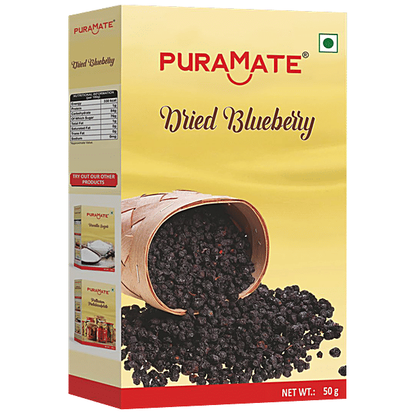Buy Puramate Dried Blueberry Online at Best Price of Rs 200 - bigbasket