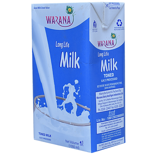 Buy Warana UHT Processed Toned Milk Online at Best Price of Rs 73 ...